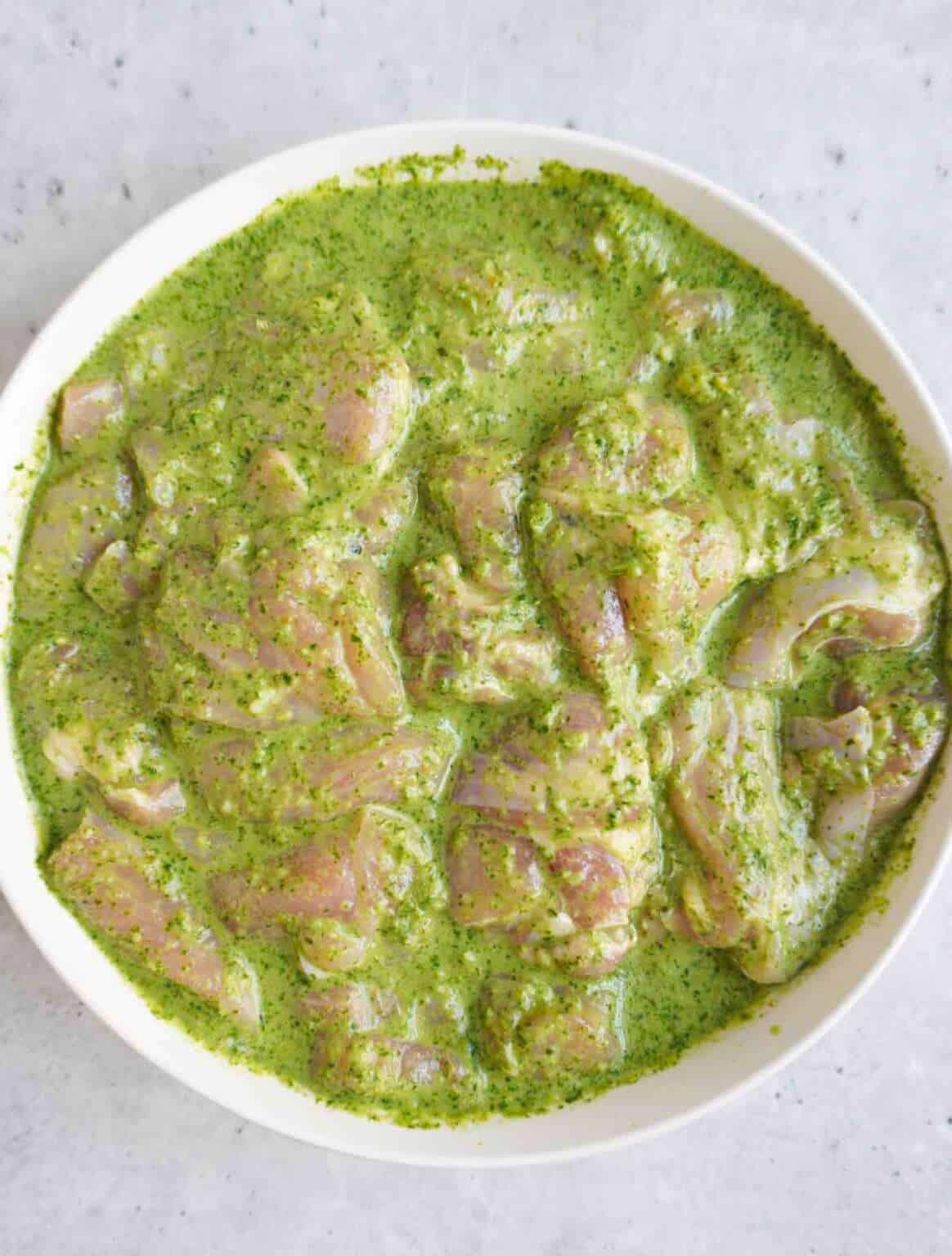Hariyali Chicken Tikka Skewers - Eat.Drink.Pure